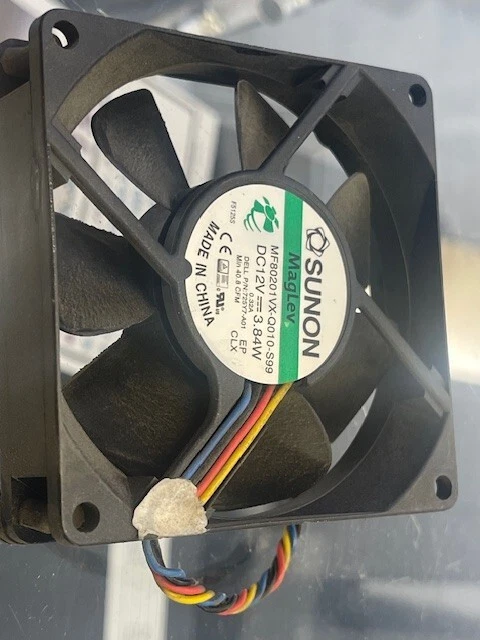 DELL 725Y7 0725Y7 Case Fan Sunon MF80201VX-Q010-S99 4-Wire 5-Pin EUR 9 ...