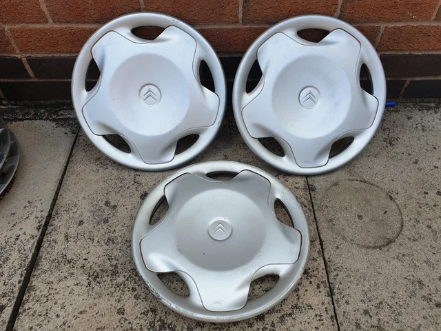 THREE CITROEN SAXO 13" Wheel Trims Hub Caps x3 Genuine Used Parts £20.00 - PicClick UK