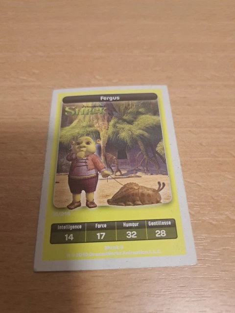 CARTE CARREFOUR DREAMWORKS - Shrek - Fergus N° 15 EUR 2,00 - PicClick FR