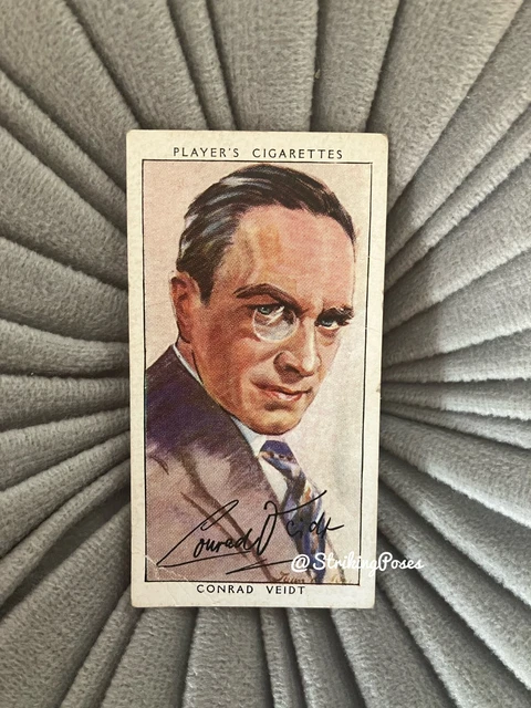 CONRAD VEIDT CIGARETTE card Players Film Star actor 1930s 024 £2.99 ...