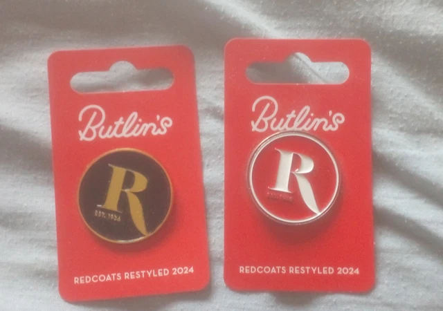 BUTLINS REDCOATS RESTYLED 2024 Pin Badges Black And Red £16.32 ...