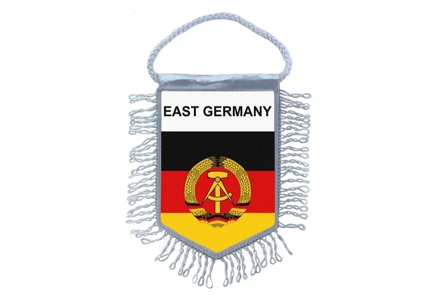 MINI BANNER FLAG pennant mirror cars rda ddr east banner germany ...