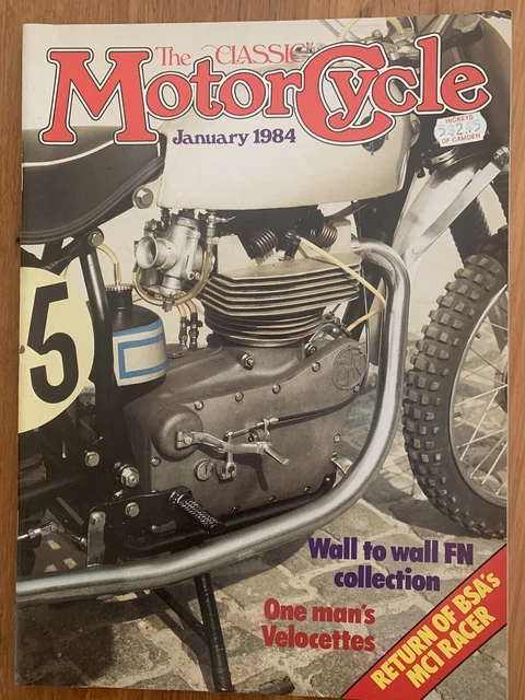 VINTAGE CLASSIC MOTORCYCLE Mag 83 Wall To Wall FN Velocette BSA MC1 ...