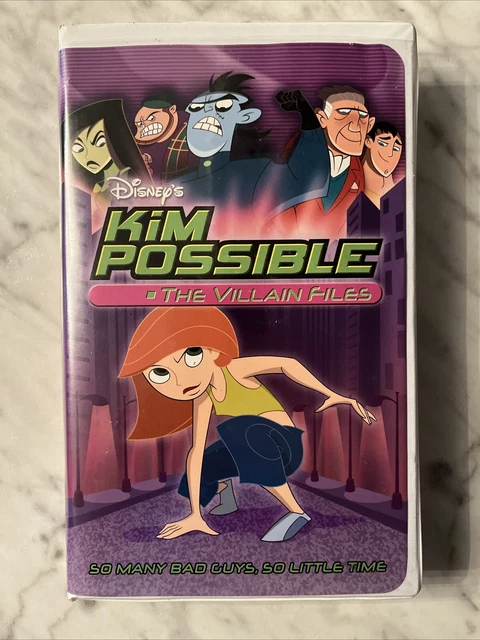 DISNEY’S KIM POSSIBLE: The Villain Files - VHS Tape 2004 Kids Cartoon ...