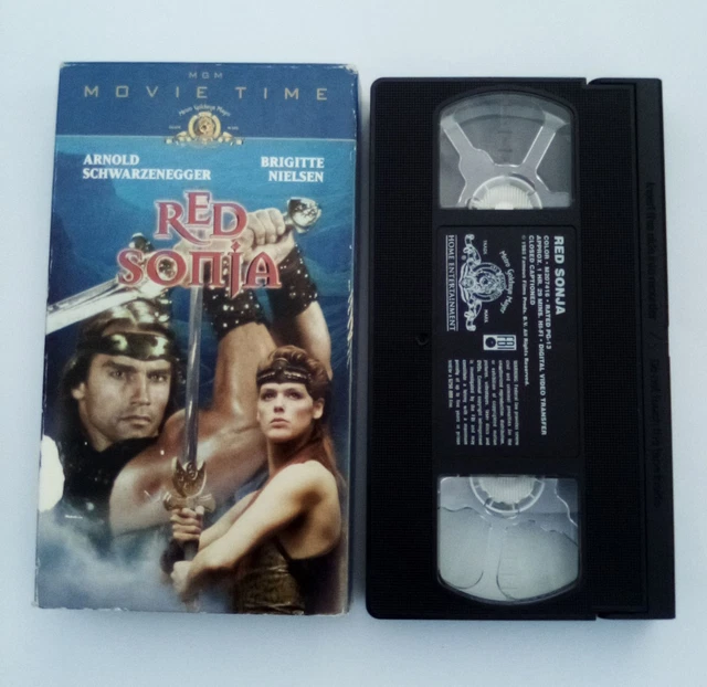 RED SONJA (USED VHS 1985)Schwarzenegger Brigitte Nielson 80s Fantasy ...