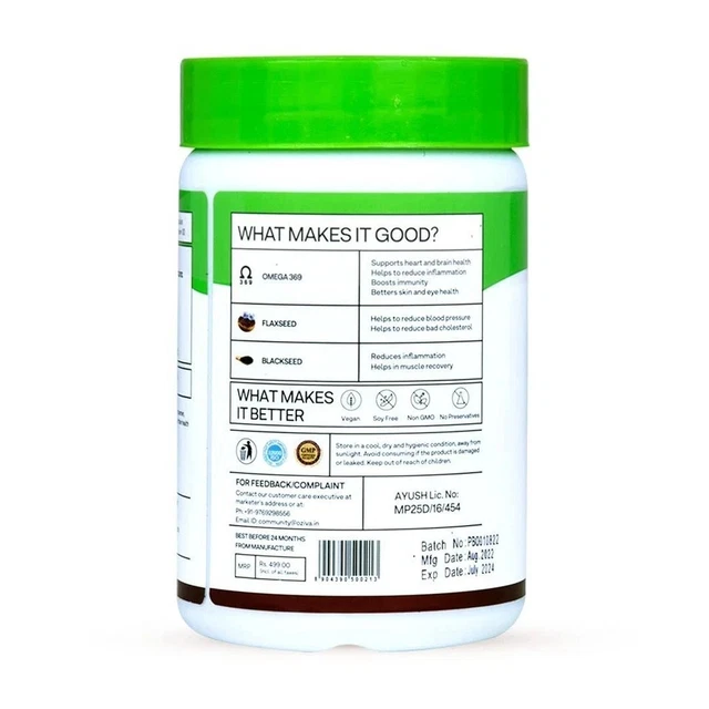 OZIVA PLANT BASED Omega 3 6 9 Multivitamin Supplement for Men & Women £ ...