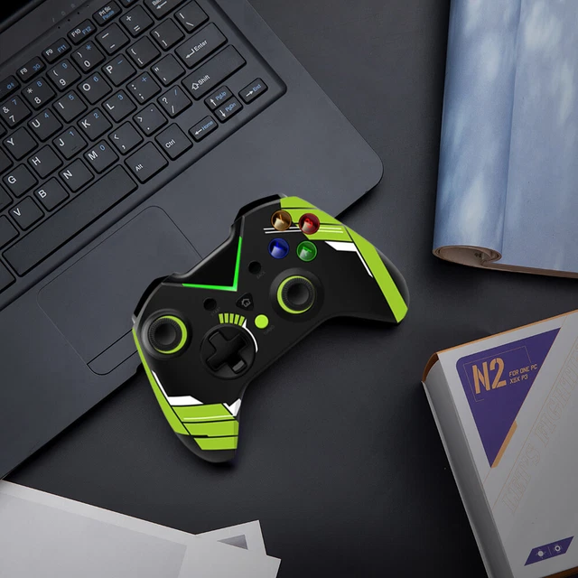 WIRELESS HANDLE DUAL Vibration Gamepad for Xbox One PC Windows 10/8/7 ...