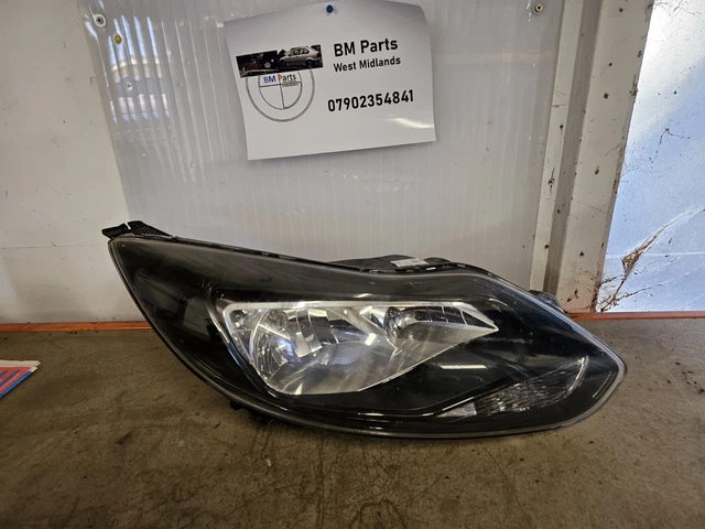 FORD FOCUS MK3 OFFSIDE DRIVER SIDE BLACK HEADLIGHT OEM £55.00 - PicClick UK