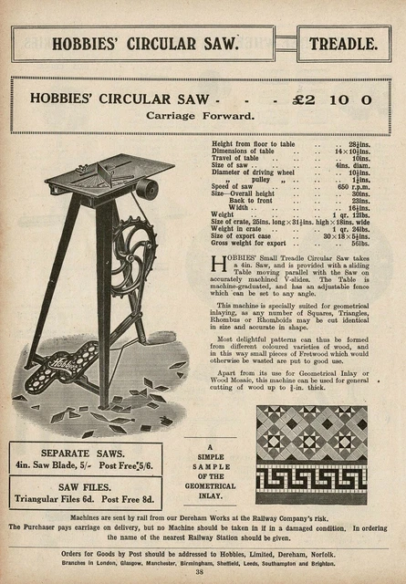 1920S ORIGINAL VINTAGE Circular Table Saw Machine Tool Art Print Ad £33 ...