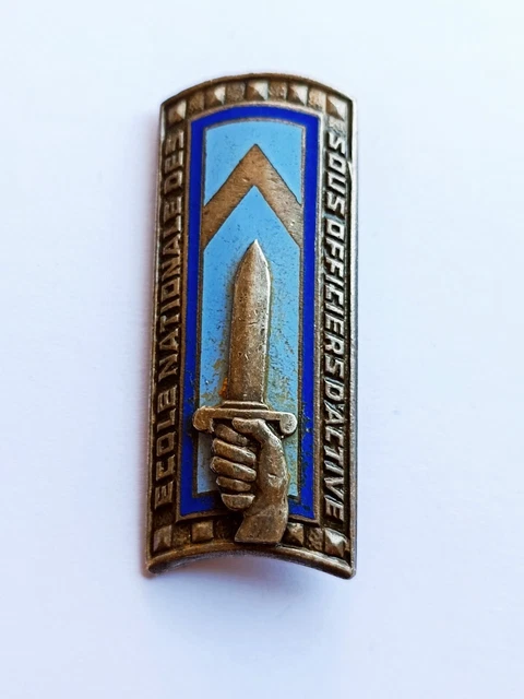 INSIGNE MILITAIRE ÉCOLE Nationale Des Sous-Officiers D'Active Badge ...