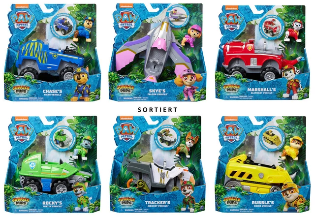 SPIN MASTER - Paw Patrol - Jungle Pups Vehicles Sortiment EUR 26,52 ...
