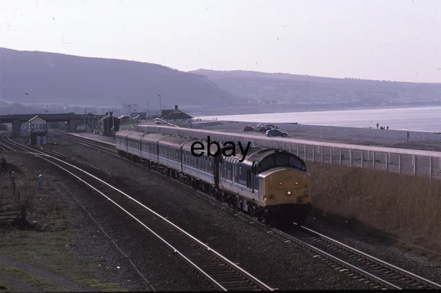 35MM RAILWAY SLIDE- Diesel Electric Loco Class 37. 37429 @ Abergele £2. ...