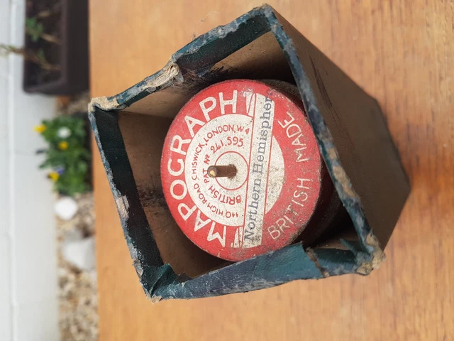 MAPOGRAPH - NORTHERN HEMISPHERE - Map Printing Roll - Vintage School ...