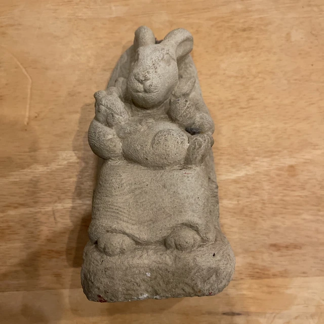GEORGE CARRUTH STUDIO Momma Bunny Rabbit 3D Statue Sculpture Stone ...