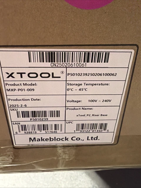 XTOOL P2 RISER Base for xTool P2 Co2 Laser Cutter $554.43 - PicClick CA