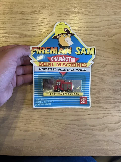 BANDAI FIREMAN SAM Mini Machines The Pontypandy Fire Engine New Sealed ...