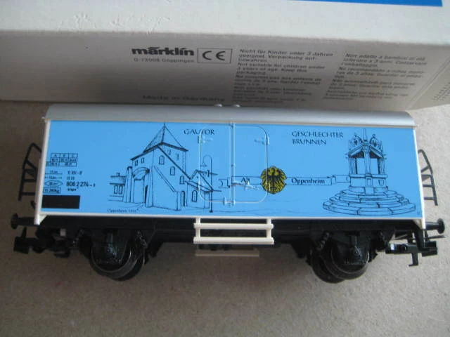 MÄRKLIN H0 ALT Oppenheim Gautor Geschlechter Brunnen Kuhlwagen in OVP ...