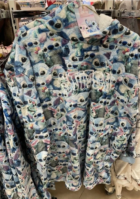 DISNEY PRIMARK LILO & Stitch Snuddie Snoodie Oodie Hoodie New M/L £30. ...