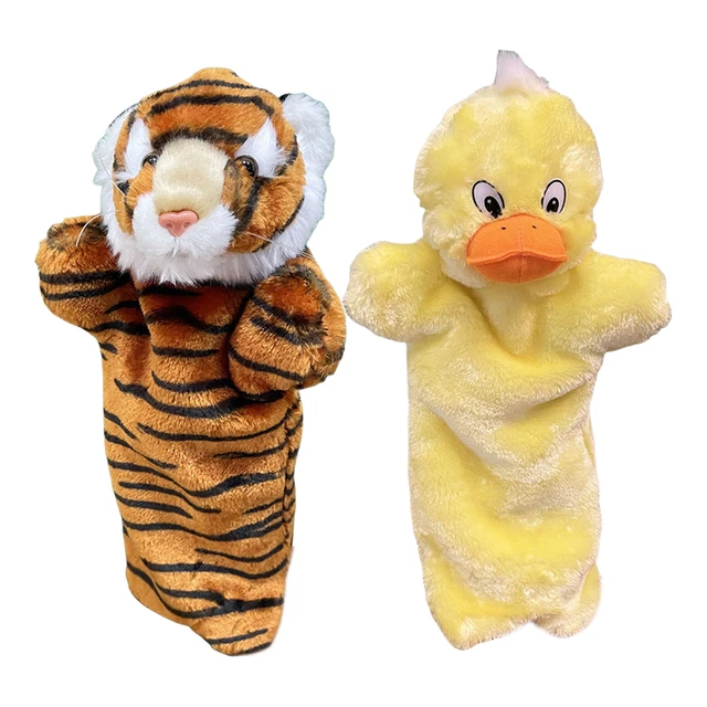 ANIMAL HAND PUPPETS Hand Puppets Plush Animal Toys Skin Hand Puppet ...