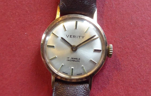 VERITY LADIES 9CT GOLD WIND UP WRIST WATCH - BRITISH RAIL PRESENTATION ...