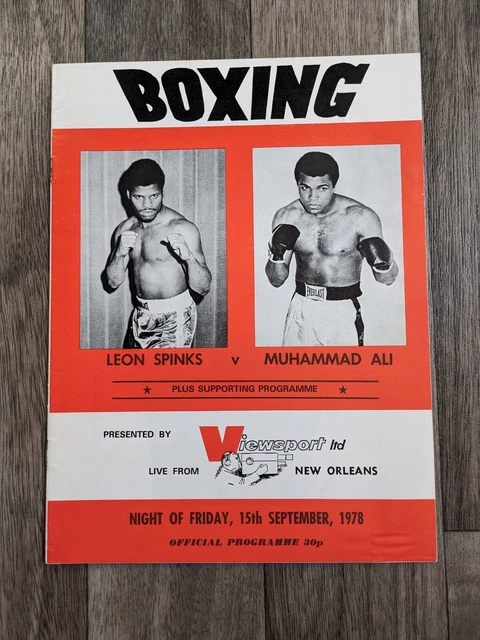 MUHAMMAD ALI V Leon Spinks Closed Circuit Boxing Programme 1978 £15.00 ...