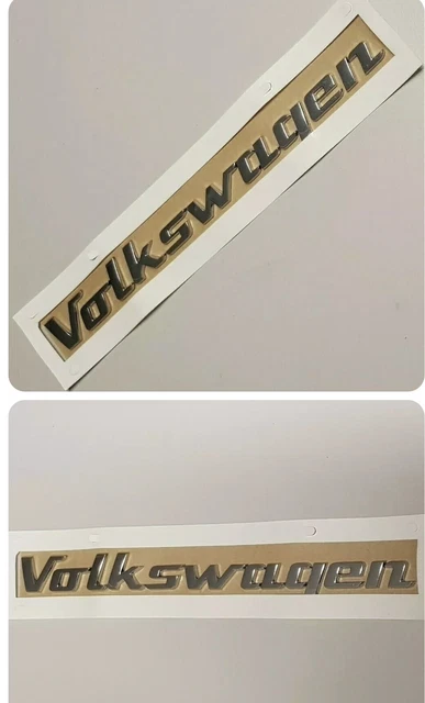 VW NEW BEETLE 5 C original Volkswagen logo lettering emblem sticker ...