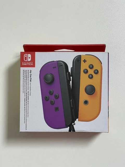 NINTENDO SWITCH JOY-CON Controllers - Purple and Orange - New - Genuine ...