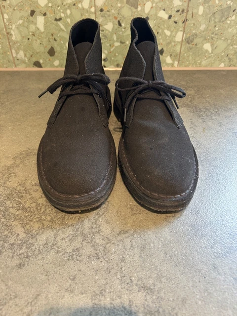 CLARKS DESERT BOOTS Vintage Black VGC UK7.5 £26.70 - PicClick UK