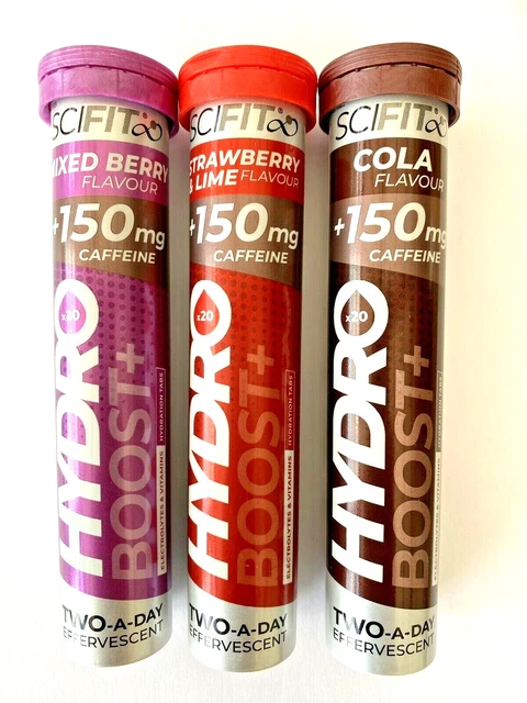 HYDRO BOOST + Effervescent Electrolytes Vitamin Tablets X 3 Tubes (60 ...