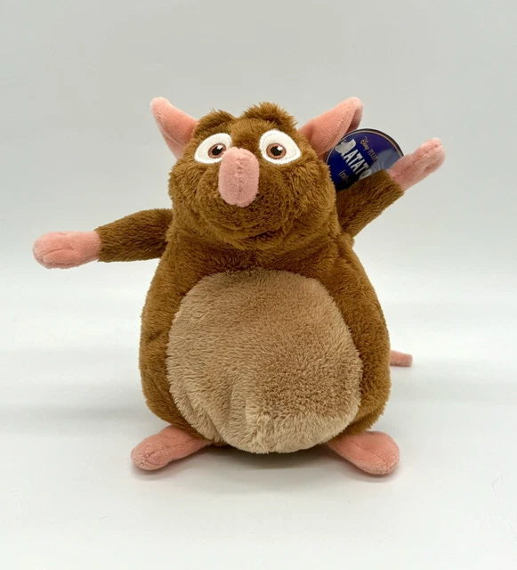 DISNEY PIXAR RATATOUILLE Emile Plush 6.5” Brown Rat w Tags NWT New £27. ...