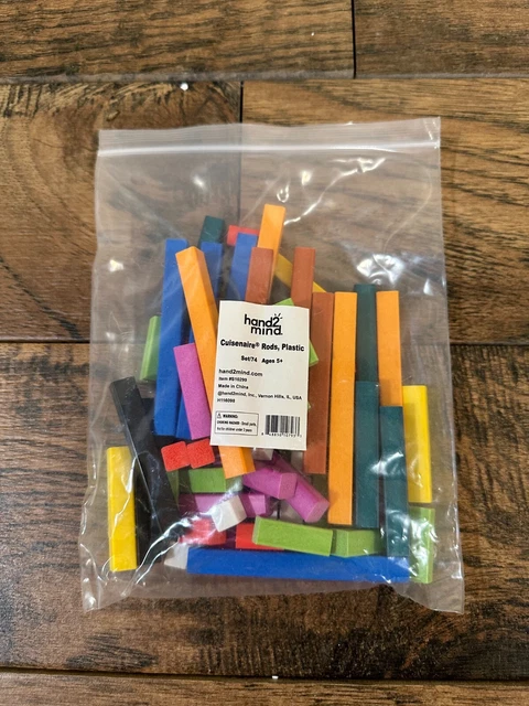 ETA HAND2MIND CUISENAIRE Rods, Plastic, Math Manipulatives, Set/74 Item ...