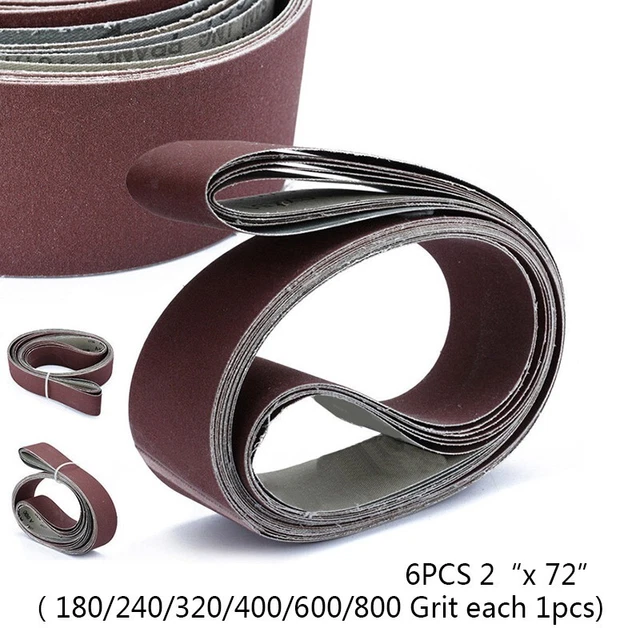 HEAVY DUTY FINE Grit Sanding Belt Sandpaper Sander Abrasive Band Pack ...