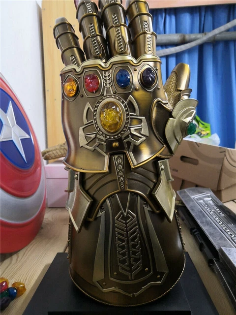 1:1 THE AVENGER Thanos Infinity Gauntlet Cosplay Full Metal Wearable ...