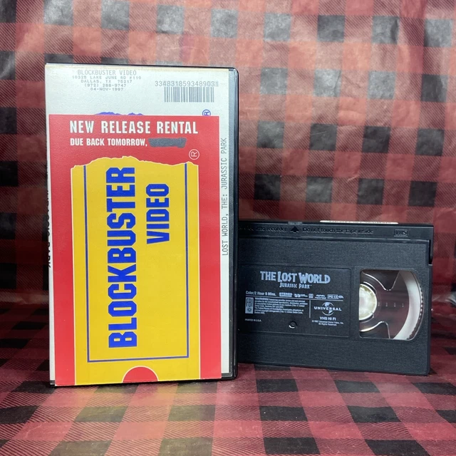 JURASSIC PARK: THE Lost World (VHS, 1997) Blockbuster location clapet ...