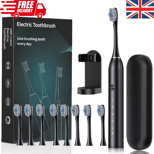 2026 SONIC ELECTRIC Toothbrush with 5 Modes, USB Charger & Replacement ...