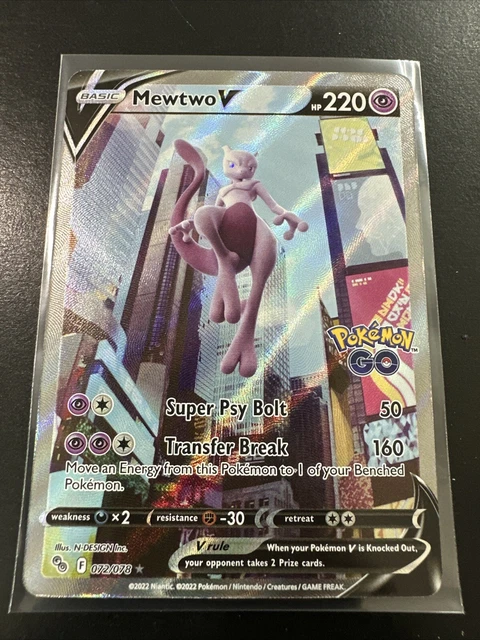 POKÉMON | POKÉMON Go | Mewtwo V 72/78 ARTWORK ANCIENNE comme neuf EUR 4 ...