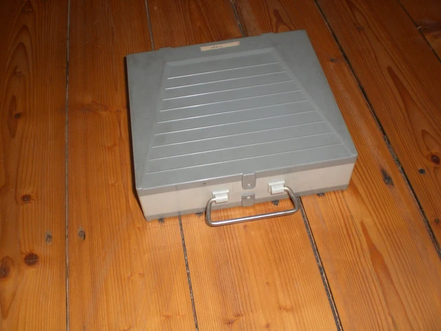 DIA BOX DDR grau Plaste 100 Stk. Diakoffer Kasten Aufbewahrung Dia's ...