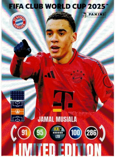ADRENALYN XL CLUB World Cup 2025 Musiala Card Limited Edition Bayern Munich $8.21 - PicClick CA