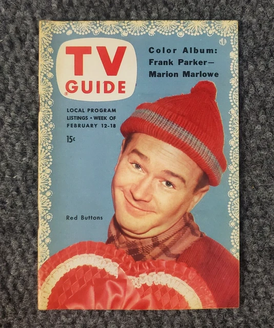 TV GUIDE FEBRUARY 1954 Red Buttons Balt Washington Lucille Ball ...