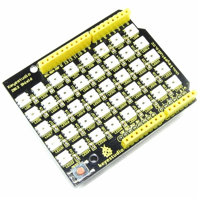 KEYESTUDIO WS2812 8X5 RGB LED Display Protezione per Arduino Uno Flux ...