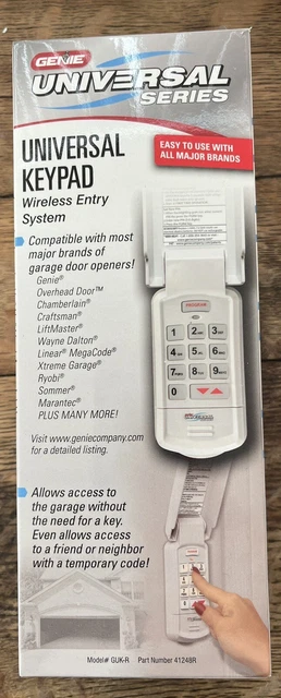 GENIE UNIVERSAL SERIES Wireless Keypad Entry System GUK-R New! £22.01 ...