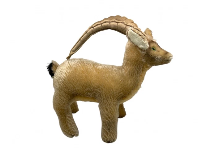 PELUCHE STEIFF ANIMAL collectionneur Capricorne 24 cm. Excellent état ...