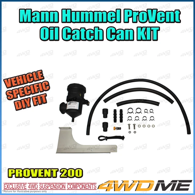 PROVENT CATCH CAN Kit for Toyota Fortuner Hilux (2015 on) 2.4L 2.8L N80 ...