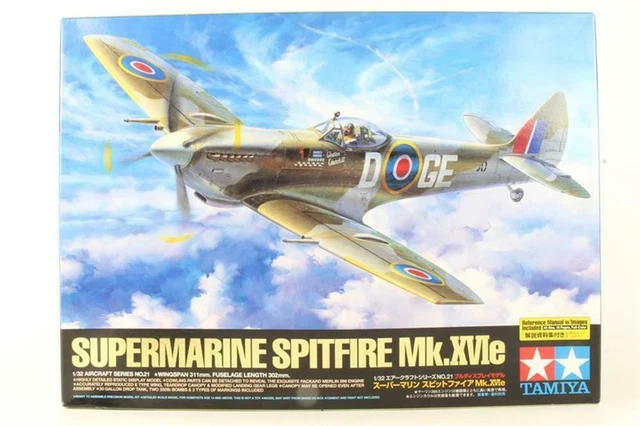 TAMIYA 1/32 AIRCRAFT WW2 BRITISH SPITFIRE MK XVIe plane model kit £120. ...