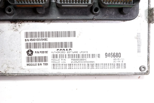 VOLKSWAGEN ROUTAN DODGE ECM ECU PCM Engine Control Module Computer 3.6L ...