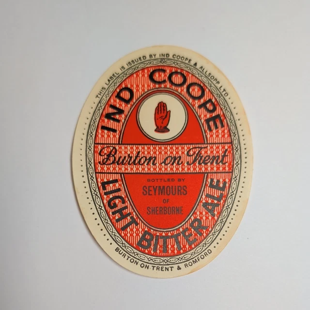 IND COOPE LIGHT Bitter Ale - Brand New Never Used Beer Label (Pack Of 2 ...