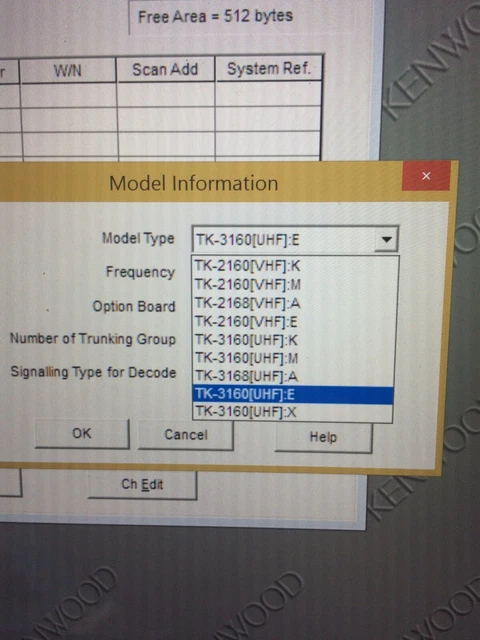 KENWOOD TK-2160 TK-3160 Vhf/Uhf Programming Software Kpg-82D For Two ...