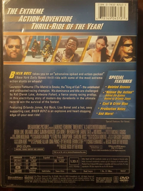 BIKER BOYZ DVD Laurence Fishburne, Derek Luke, Orlando Jones. R1 FREE POST $5.45 - PicClick AU