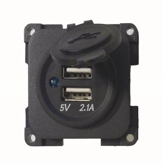 DC 12V CBE C-Line Dual Double USB Socket Charger For Campervan Caravan ...