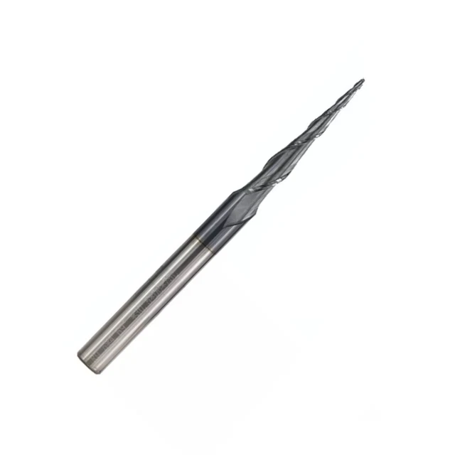 0.5MM CNC ROUTER Shank Tapered Spiral End Mill Ball Nose Radius 6mm Bit ...